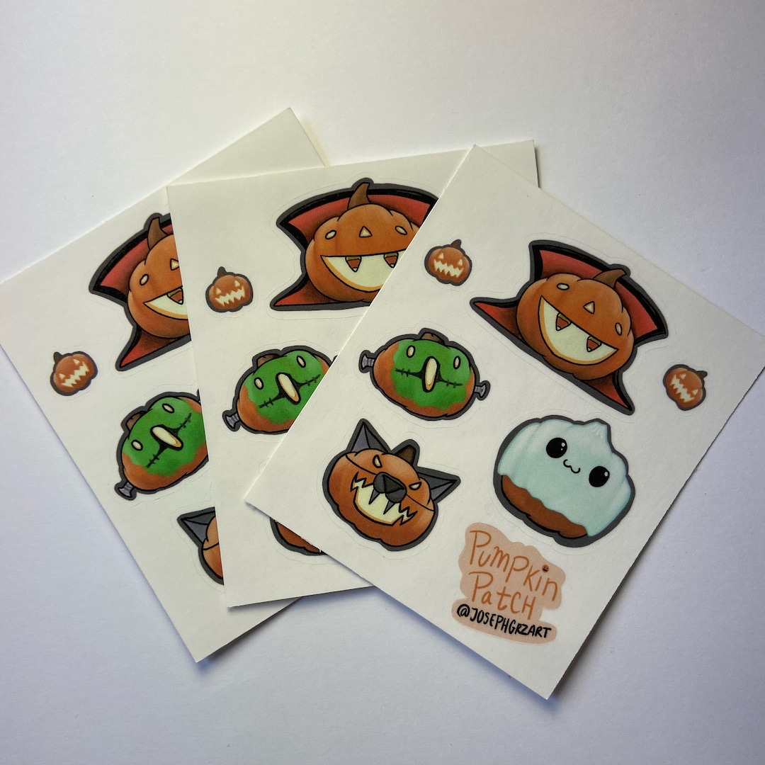 Pumpkin Patch Sticker Sheet, Halloween Sticker Sheet - Etsy