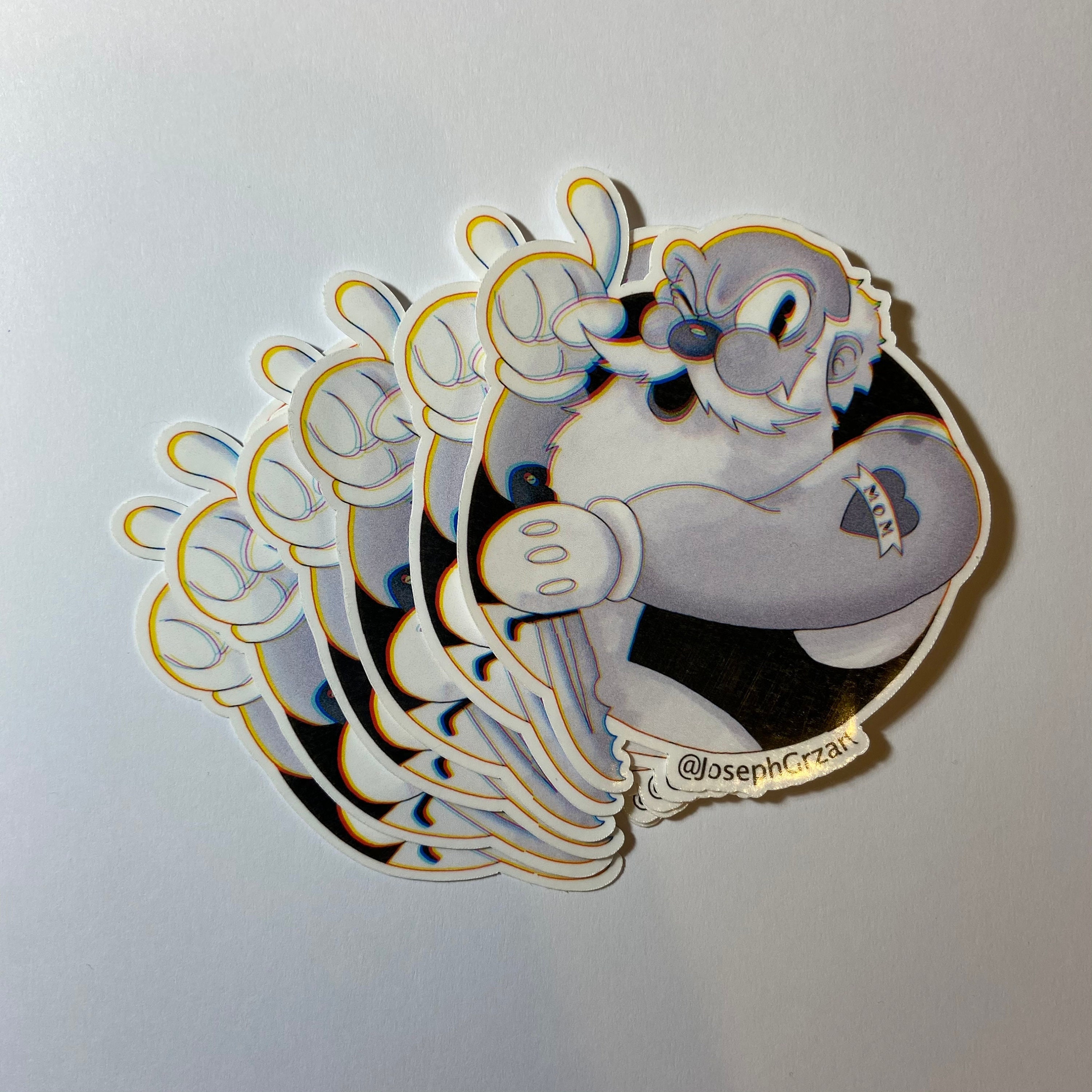 Vintage Rubber Hose Cartoon Sticker Pack | Vinyl Stickers | Water ...