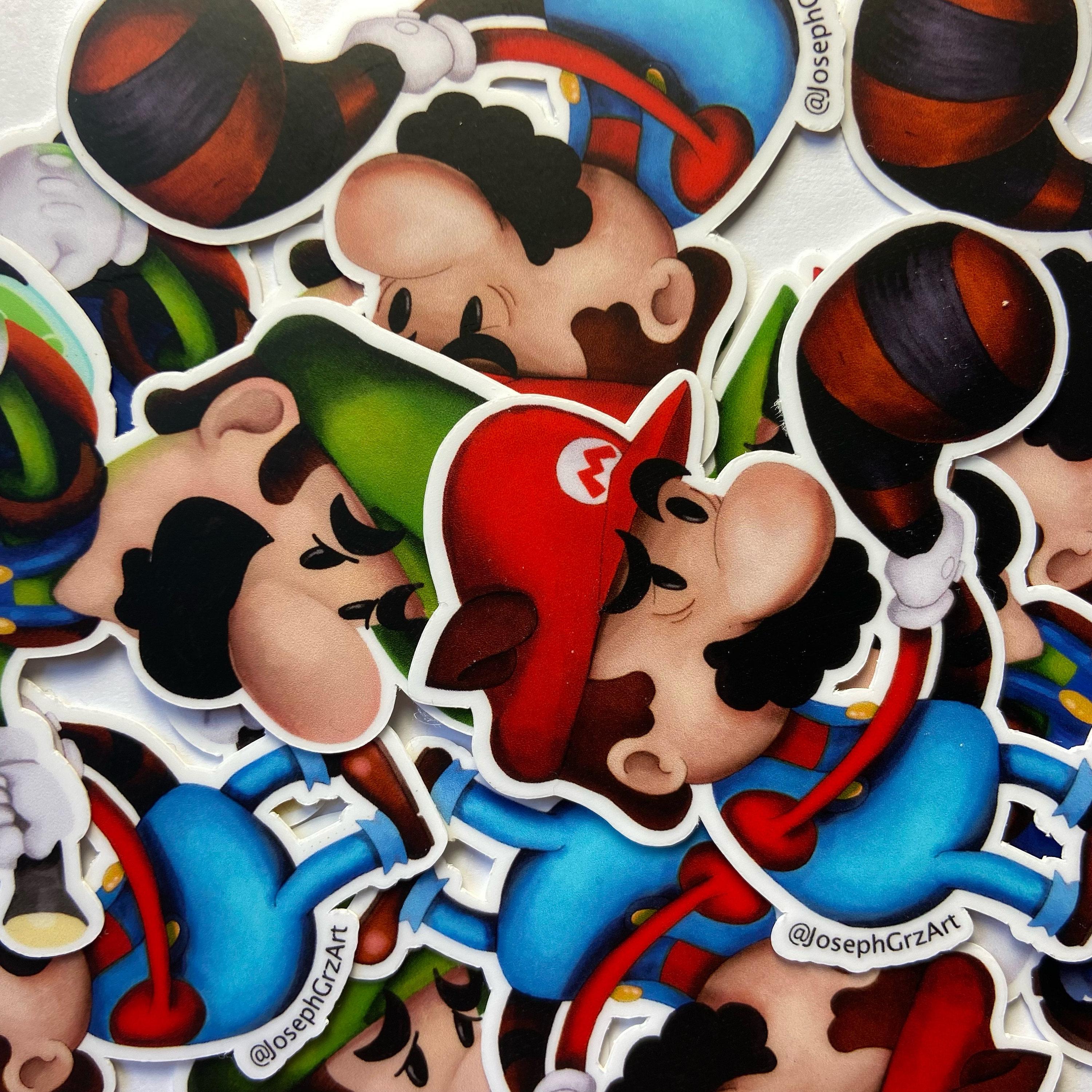 Super Mario Vinyl Stickers - Laptop Stickers - Water Bottle Stickers - Etsy