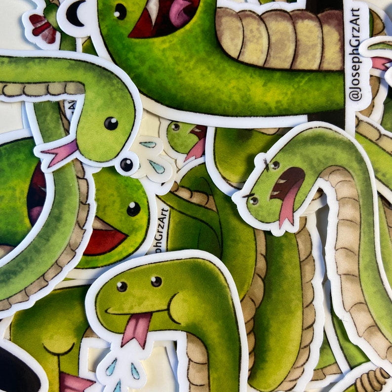 Rattle Snake Sticker Pack | Vinyl Stickers | Water Bottle Stickers ...