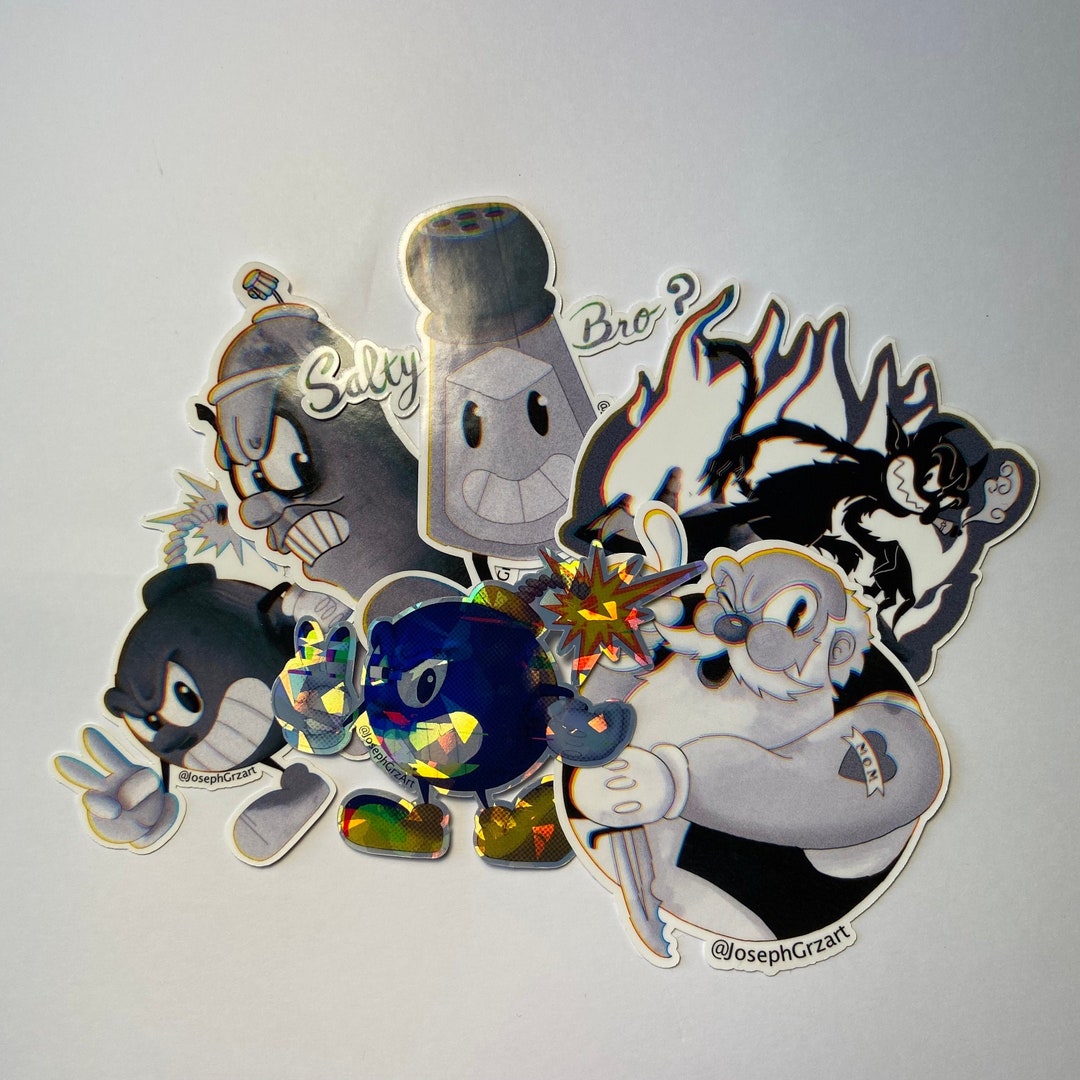 Vintage Rubber Hose Cartoon Sticker Pack | Vinyl Stickers | Water ...