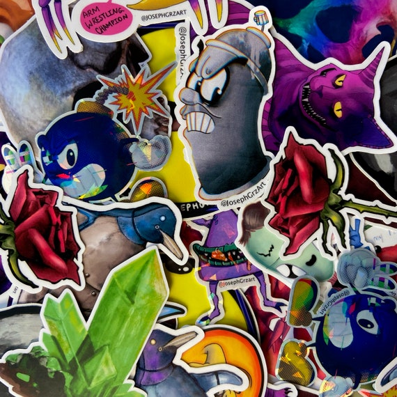 Random Sticker Pack Vinyl Stickers Water Bottle Stickers | Etsy