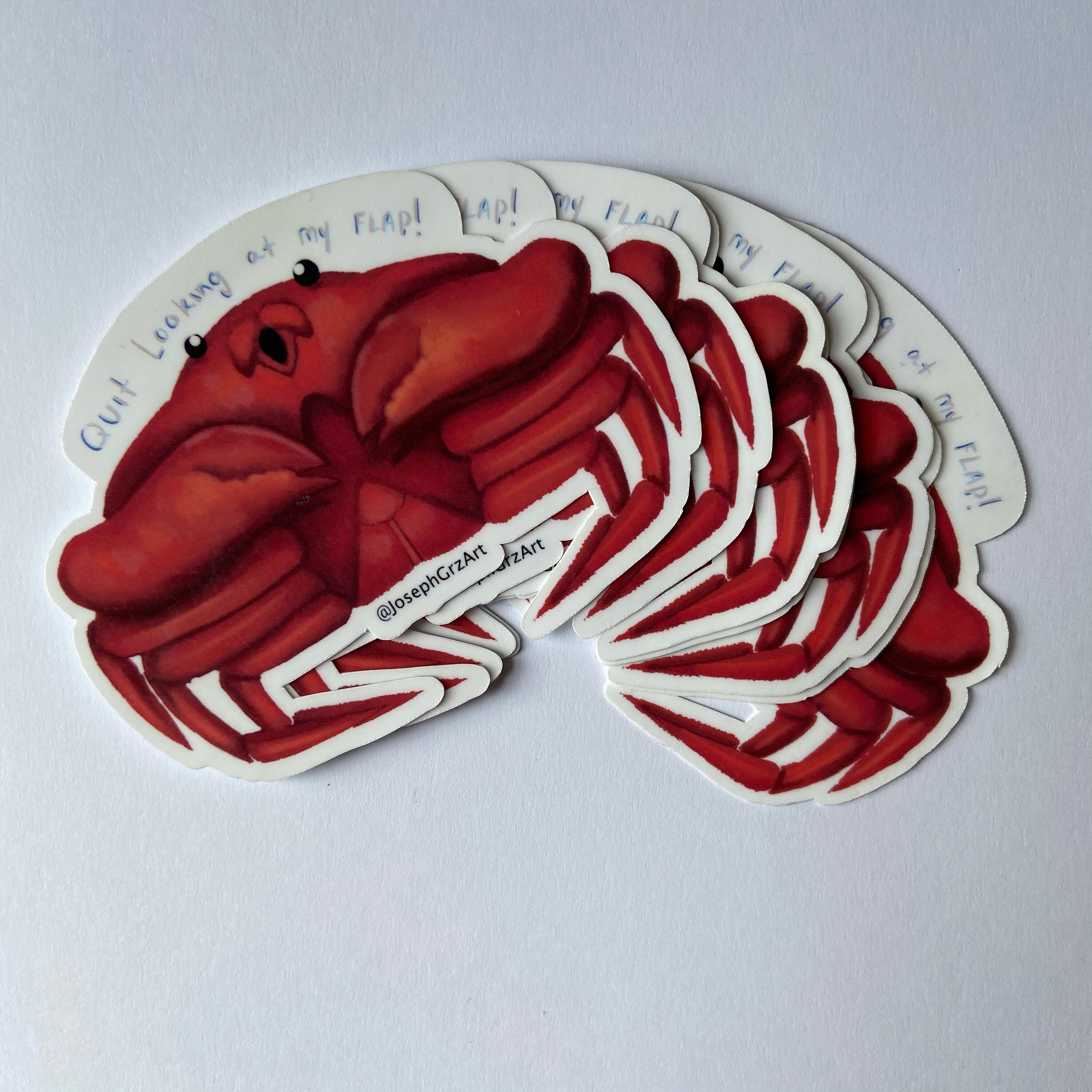 Crustacean Sticker Pack - Etsy