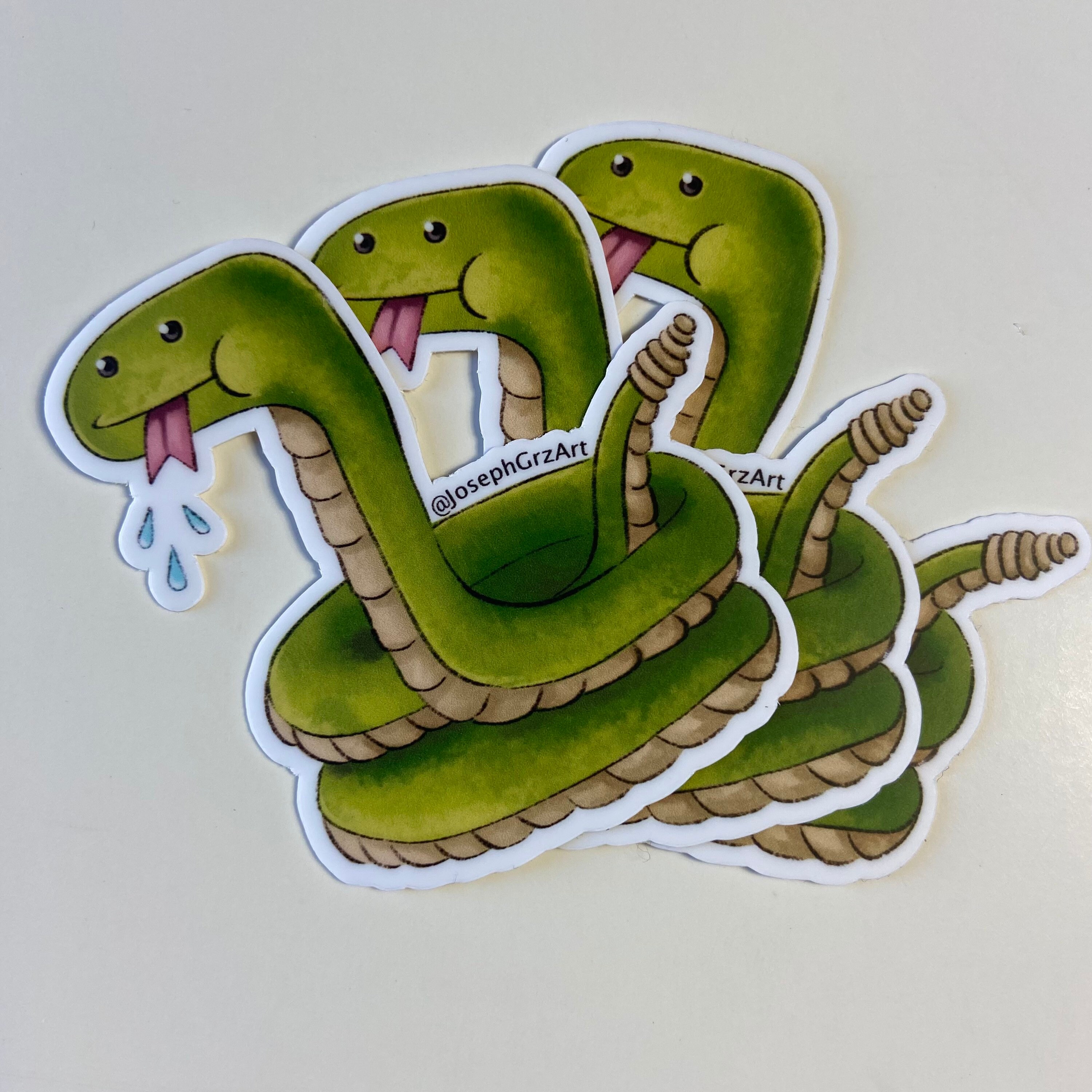 Rattle Snake Sticker Pack Vinyl Stickers Water Bottle Stickers Laptop ...