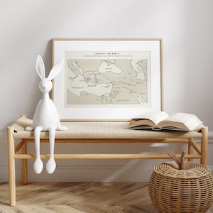 Map of the Bible, Old and New Testament, Christian Study Maps, Modern ...