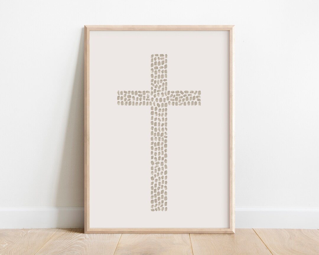 Cross Wall Art, Christian Cross Art, Modern Christian Wall Art, Body of ...
