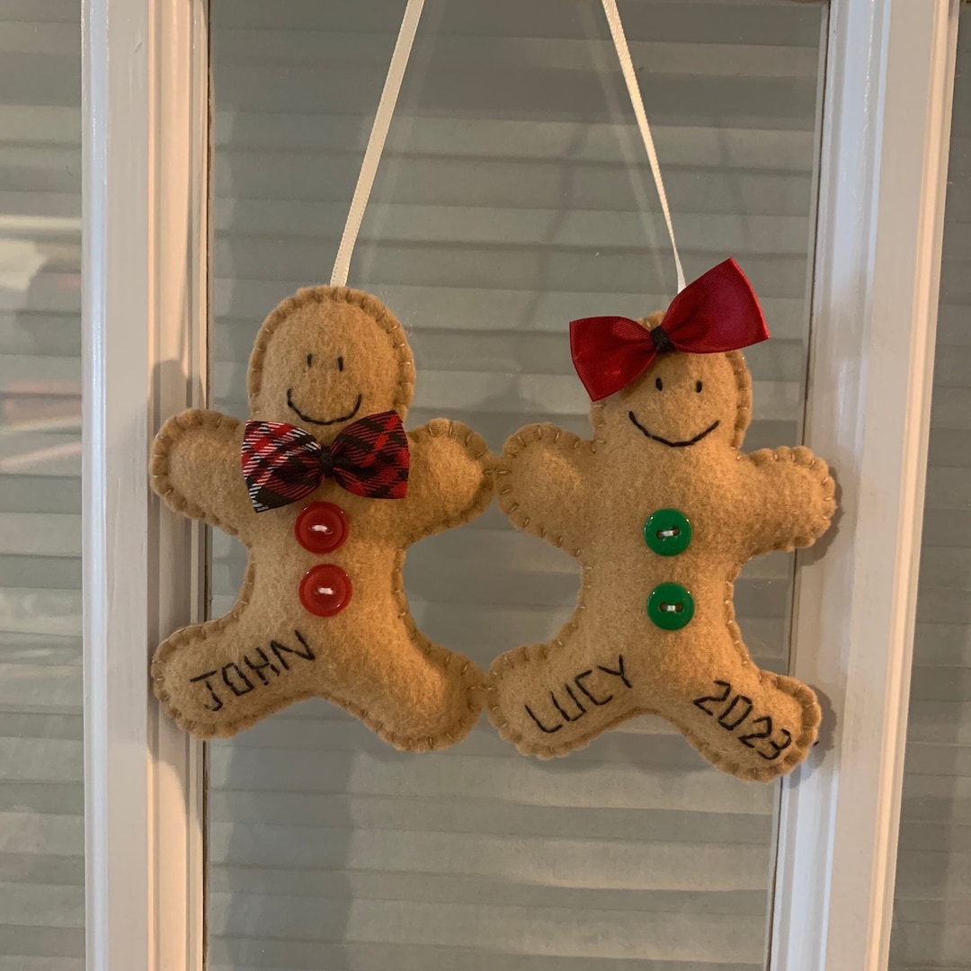 Personalized Gingerbread Ornaments, Gingerbread Girl Ornament ...