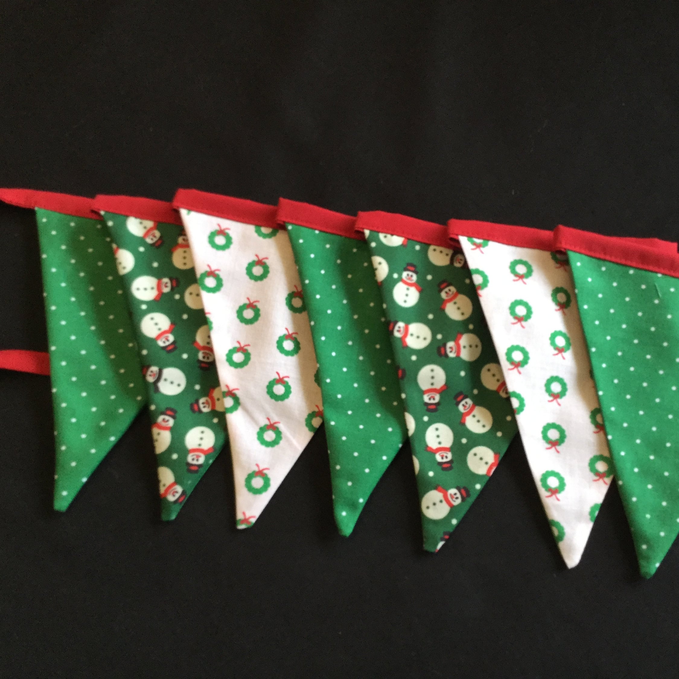Christmas Bunting Banner, Holiday Flag Pennant, Christmas Bunting Flags ...