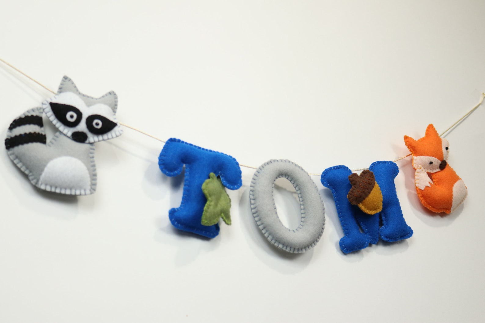 Woodland Animal Name Banner Woodland Bunting Banner Nursery | Etsy