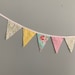 Floral Bunting Banner, Flowers Bunting Garland, Colorful Party Banners ...