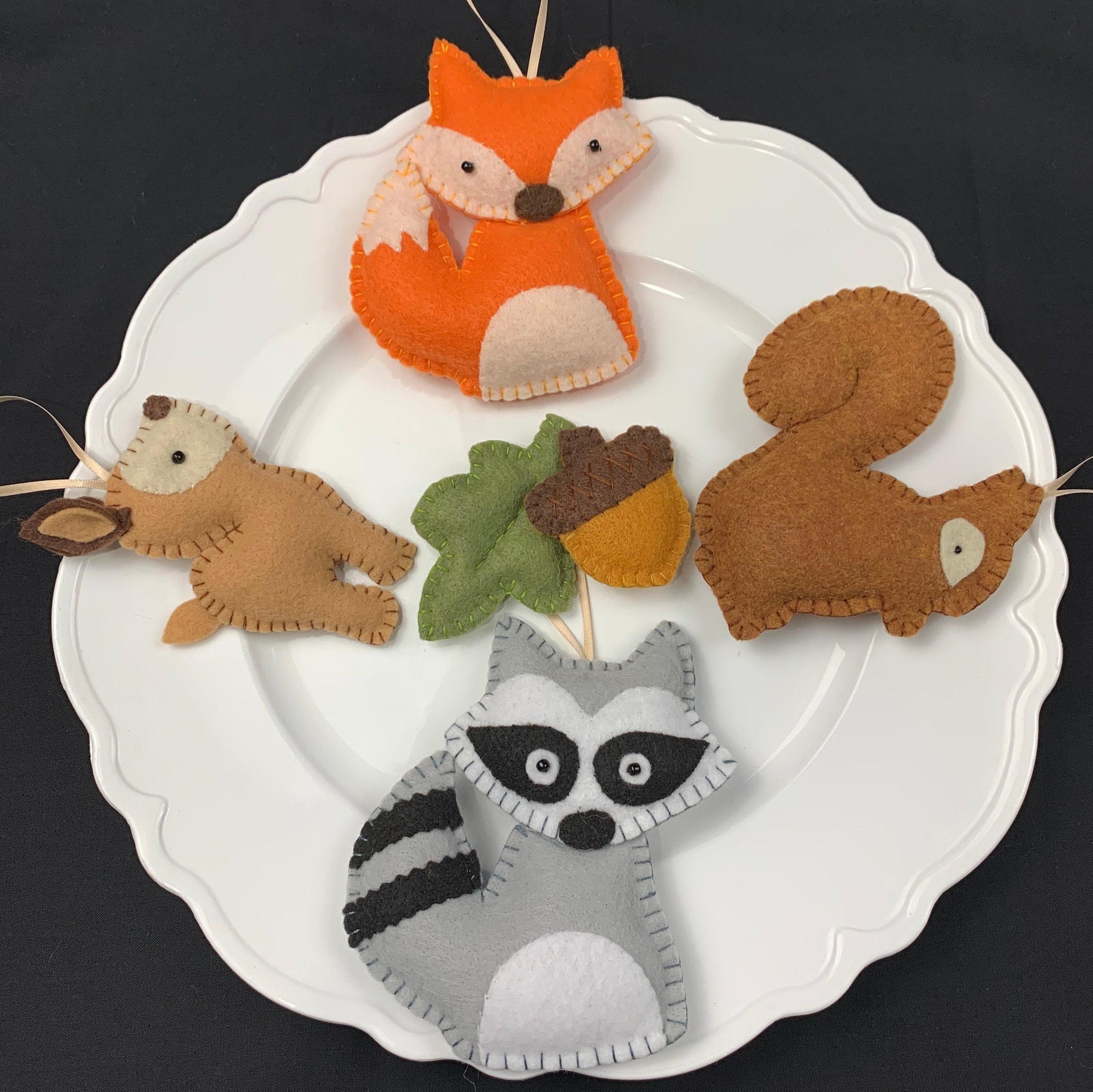 Woodland animals decor woodland animals ornaments woodland | Etsy