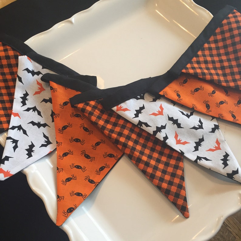 Halloween Decorations Halloween Bunting Flags Halloween Wall | Etsy
