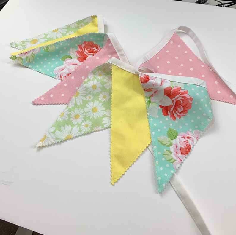 Floral Bunting Banner Flowers Bunting Garland Colorful Party | Etsy