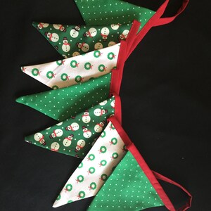 Christmas Bunting Banner, Holiday Flag Pennant, Christmas Bunting Flags ...