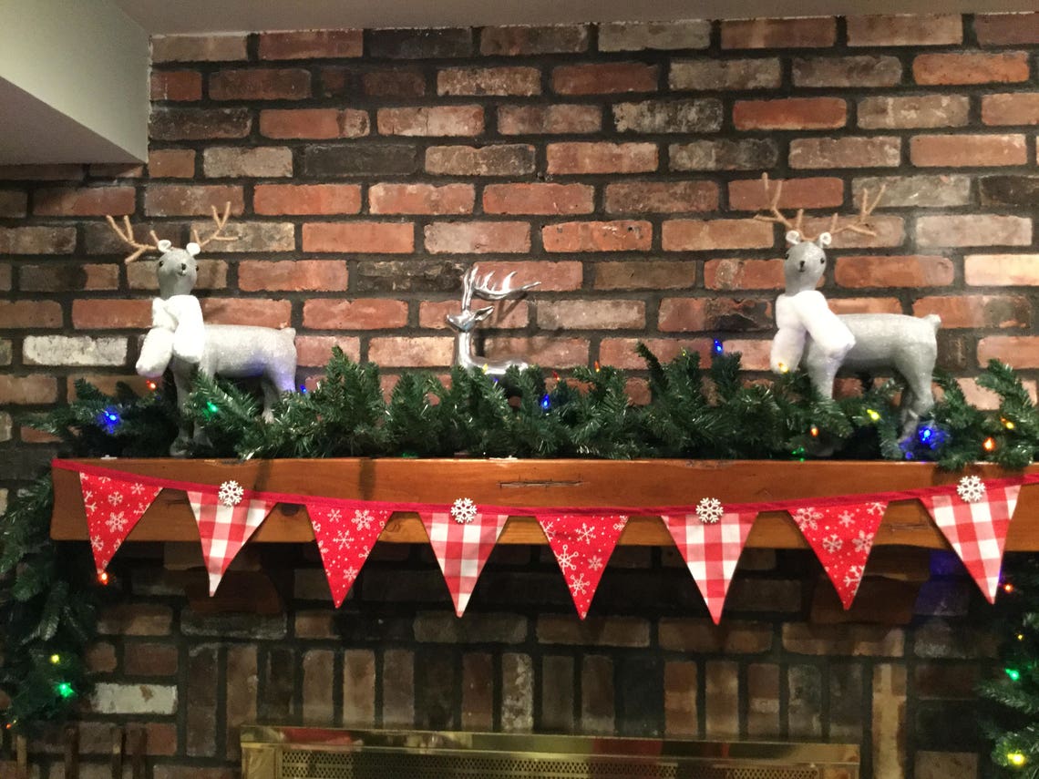 Christmas Banner, Christmas Bunting Flags, Christmas Garland, Christmas ...