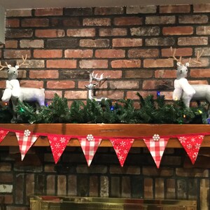 Christmas Banner, Christmas Bunting Flags, Christmas Garland, Christmas ...