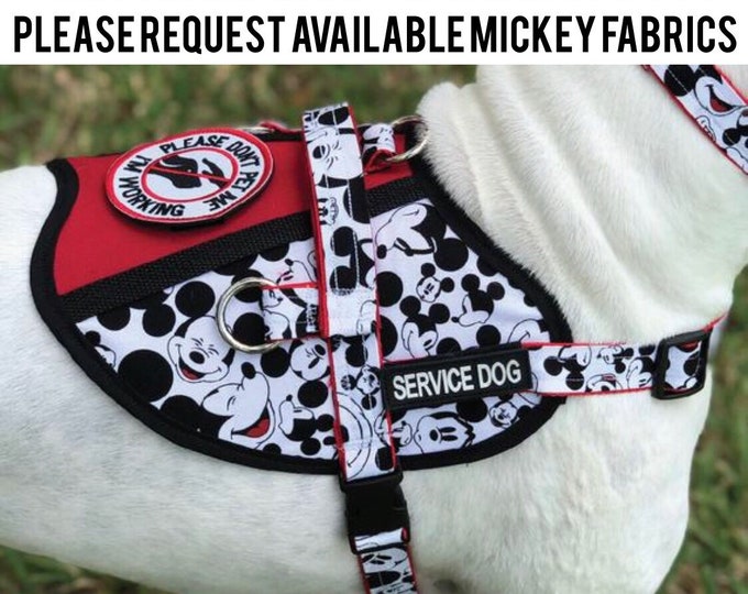 Disney Service Dog Vest, Service Dog Vest, Service Dog, Dog Harness ...