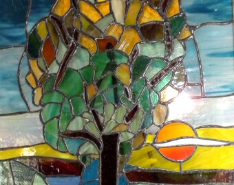 Stained glass tree | Etsy