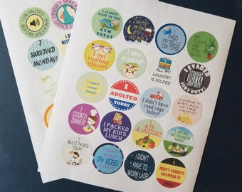 Funny Work Stickers | Etsy