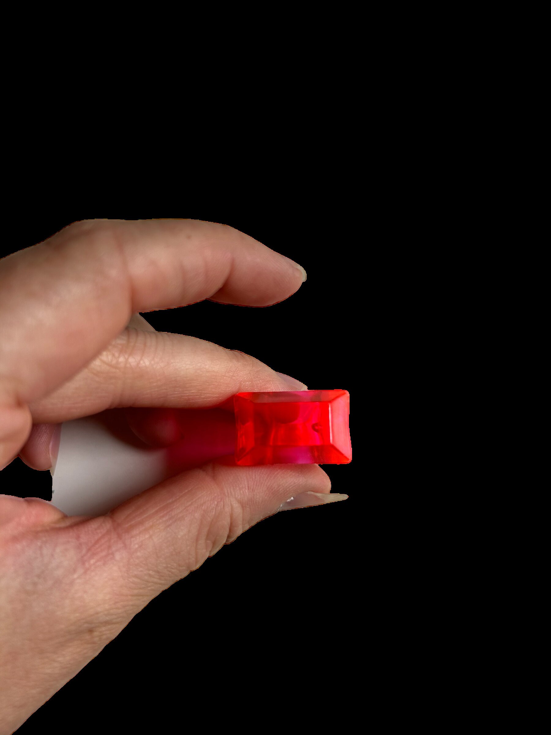 Neon Lucite Gem Cut Rings - Etsy