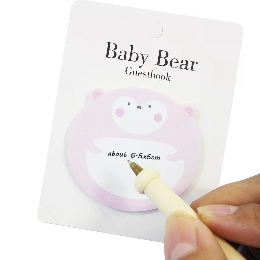 Kawaii Baby Bear Animal Memo Notepad Bookmark Sticky Notes - Etsy