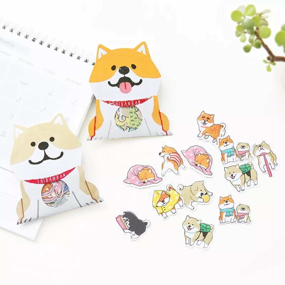 Shiba Inu Stickers - 30pcs per Pack - Etsy
