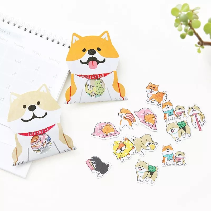 Shiba Inu Stickers - 30pcs per Pack - Etsy
