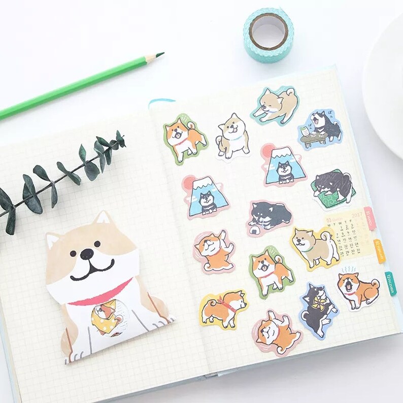 Shiba Inu Stickers - 30pcs per Pack - Etsy