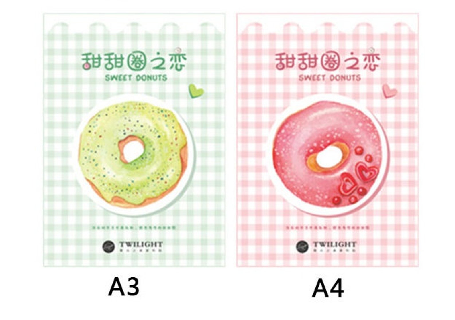 Kawaii Sweet Donut Memo Notepad, Bookmark, Sticky Notes, Planner, Kids ...
