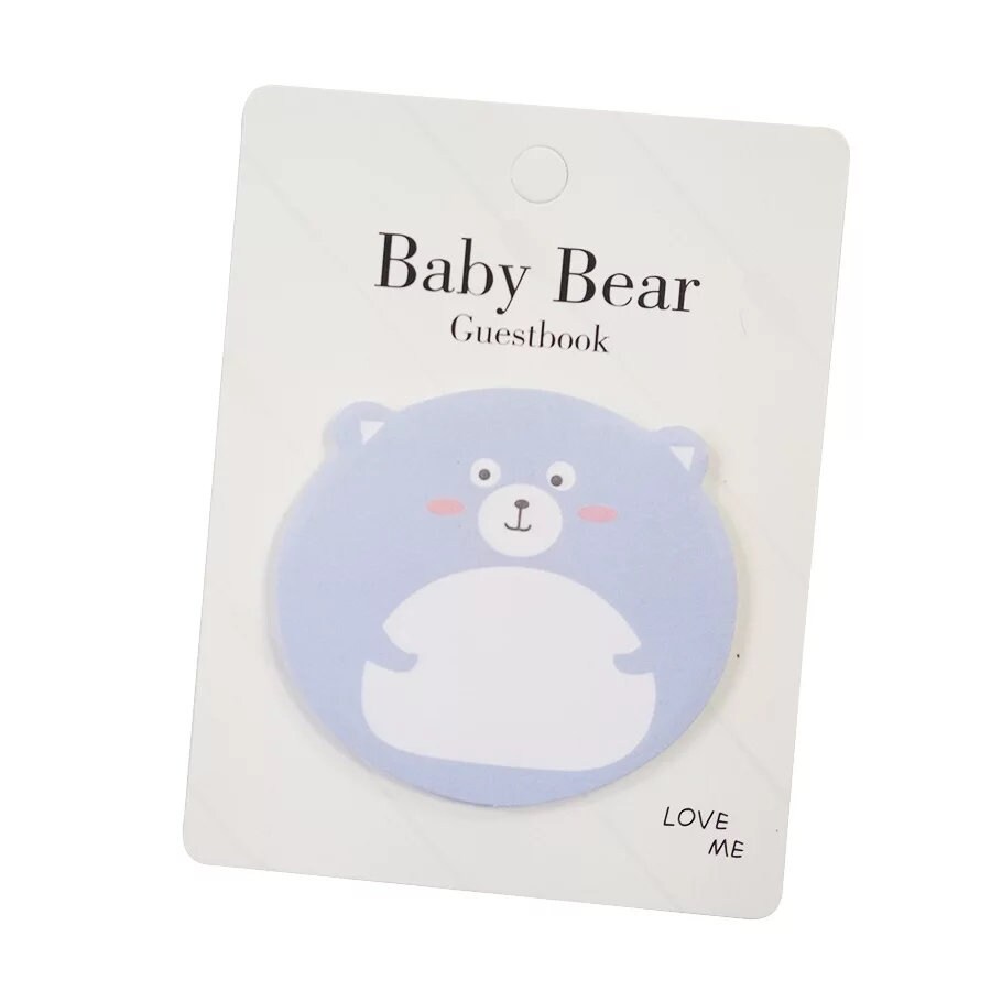 Kawaii Baby Bear Animal Memo Notepad Bookmark Sticky Notes - Etsy