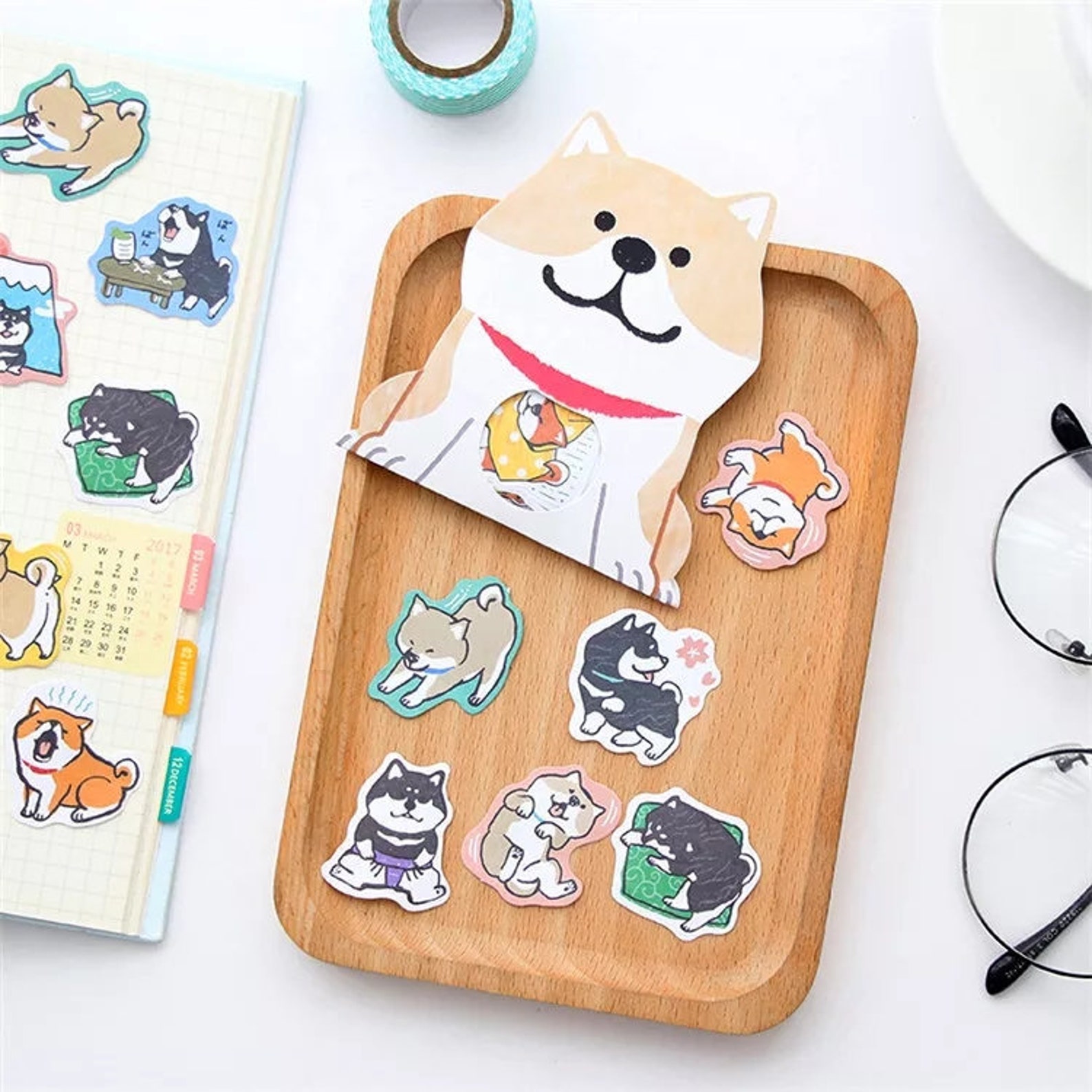 Shiba Inu Stickers - 30pcs per Pack - Etsy