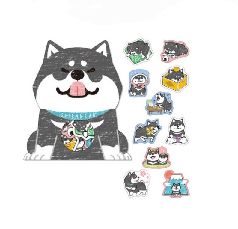 Shiba Inu Stickers - 30pcs per Pack - Etsy