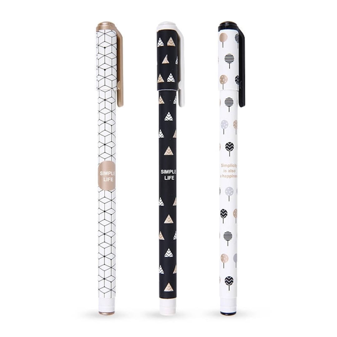 Elegant Fresh Simple Golden Pastel Gel Pen Black .5mm, Writing Signing ...