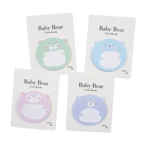 Kawaii Baby Bear Animal Memo Notepad, Bookmark, Sticky Notes, Planner ...