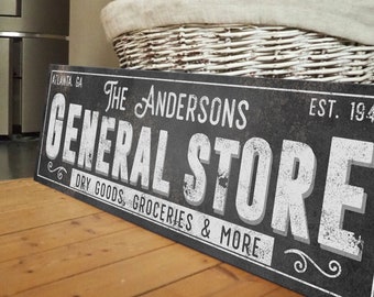 Grocery Store Sign | Etsy