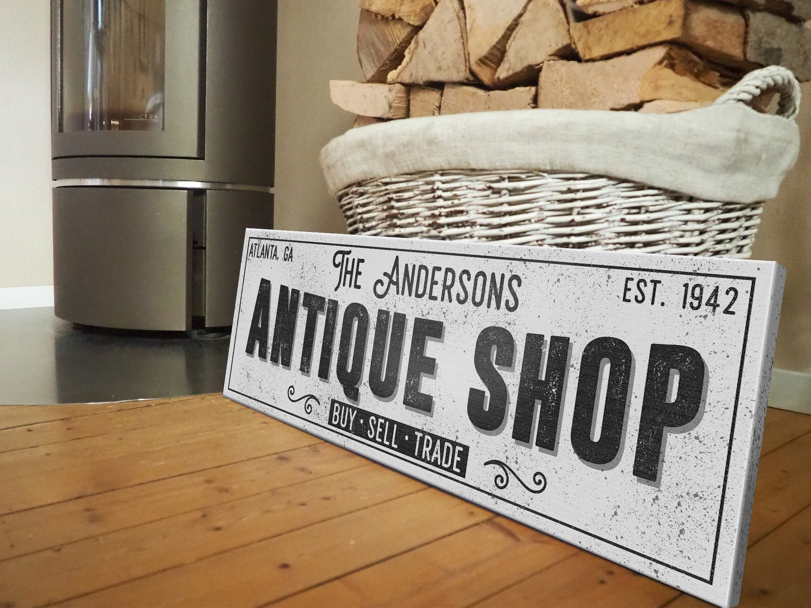 Custom Antique Shop Name Sign Custom Vintage Farmhouse Decor | Etsy