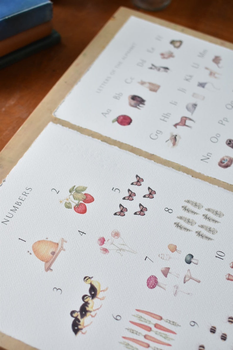 Number Chart Art Print Schoolroom Number Chart Counting - Etsy