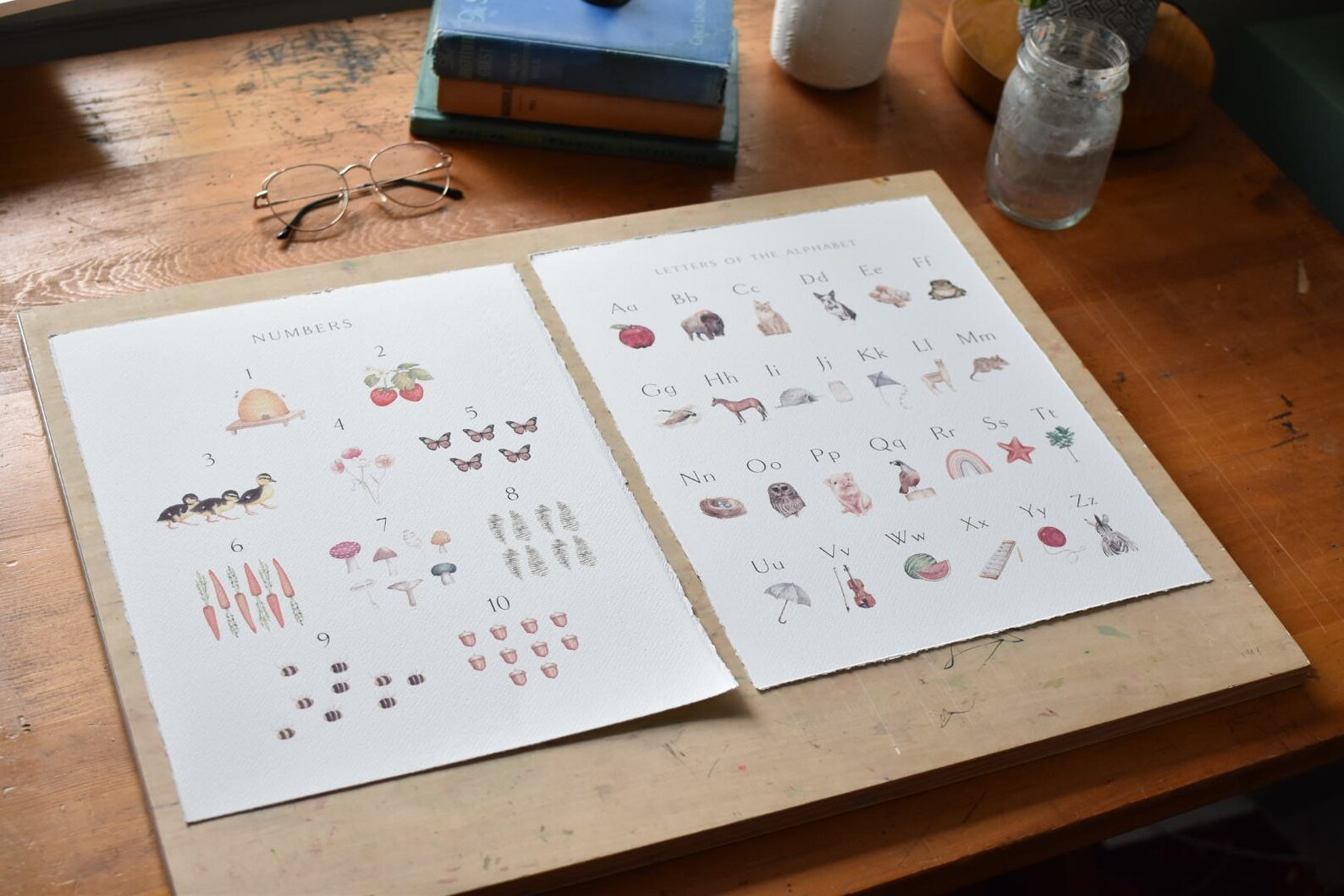 Number Chart Art Print Schoolroom Number Chart Counting - Etsy