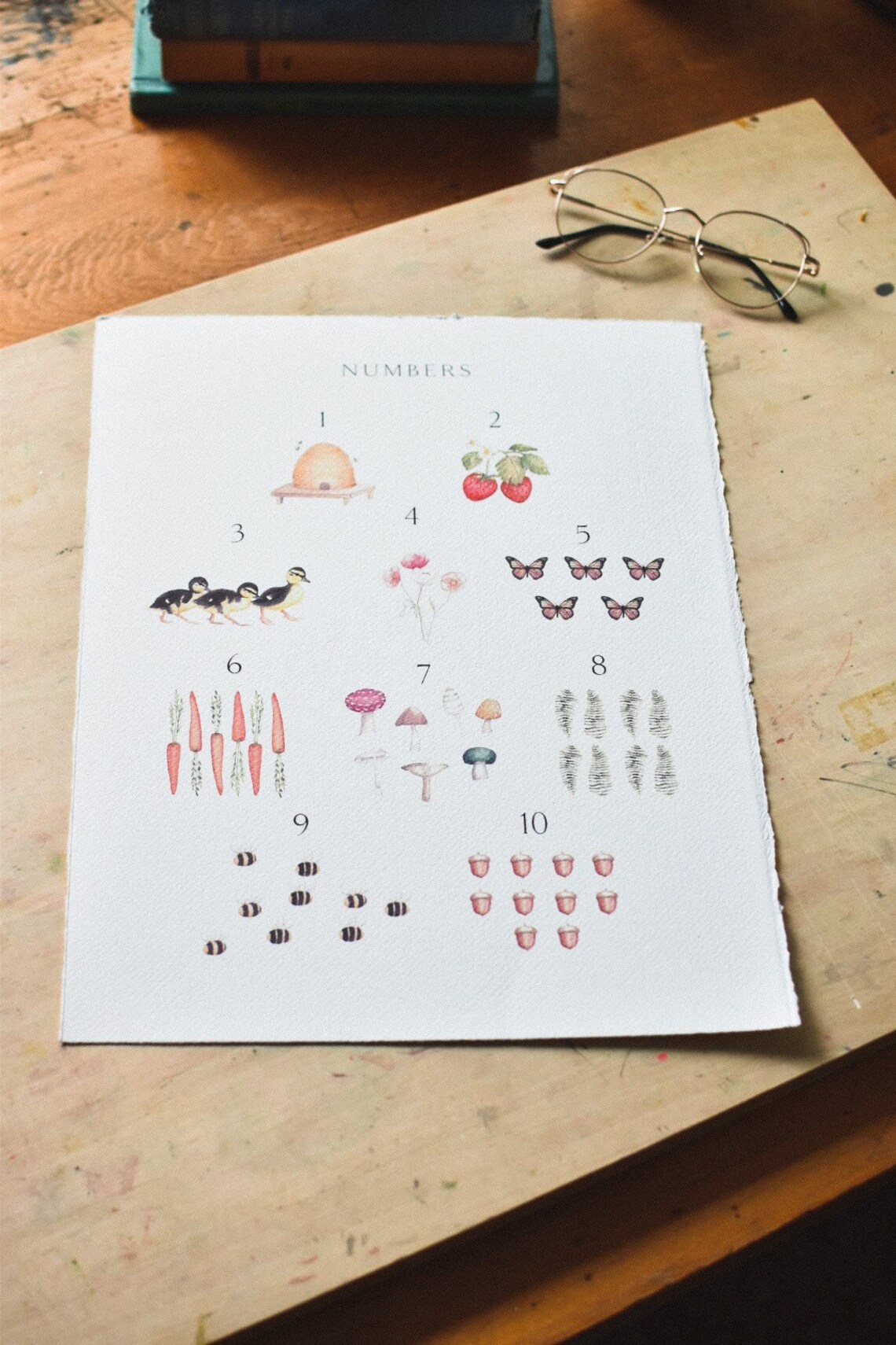 Alphabet and Number Chart Print Set Alphabet Poster - Etsy UK