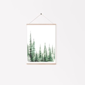 Pine Tree Painting Print Pine Tree Print Pine Tree Art - Etsy