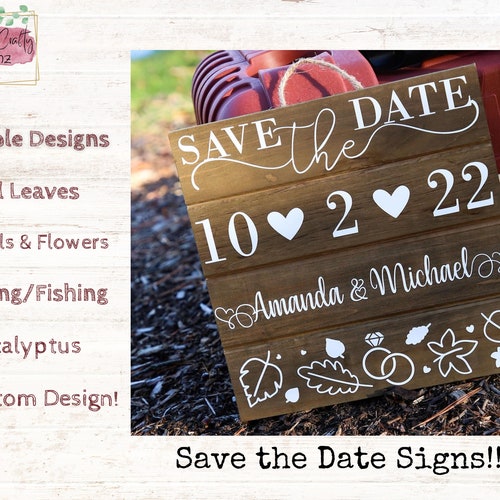 Engagement Announcement Sign Engagement Photo Save The Date Etsy