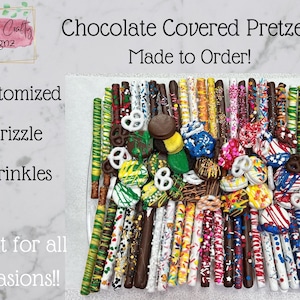 Twinkle Twinkle Little Star Chocolate Covered Pretzel Rods Drizzled ...