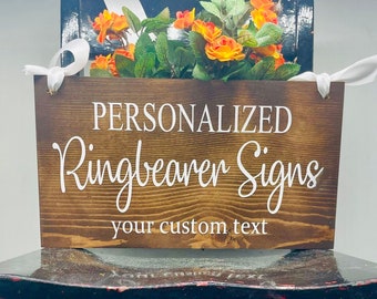 Ring Bearer Signs - Etsy