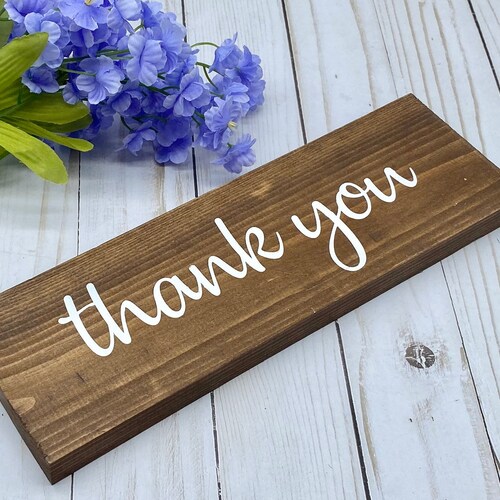 Wood Wedding Sign Thank You Wood Sign Wedding Decorations - Etsy