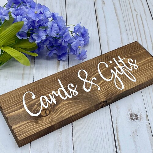 Wood Wedding Sign Cards and Gifts Wedding Decorations Rustic - Etsy