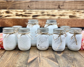 Rustic Mason Jars | Etsy