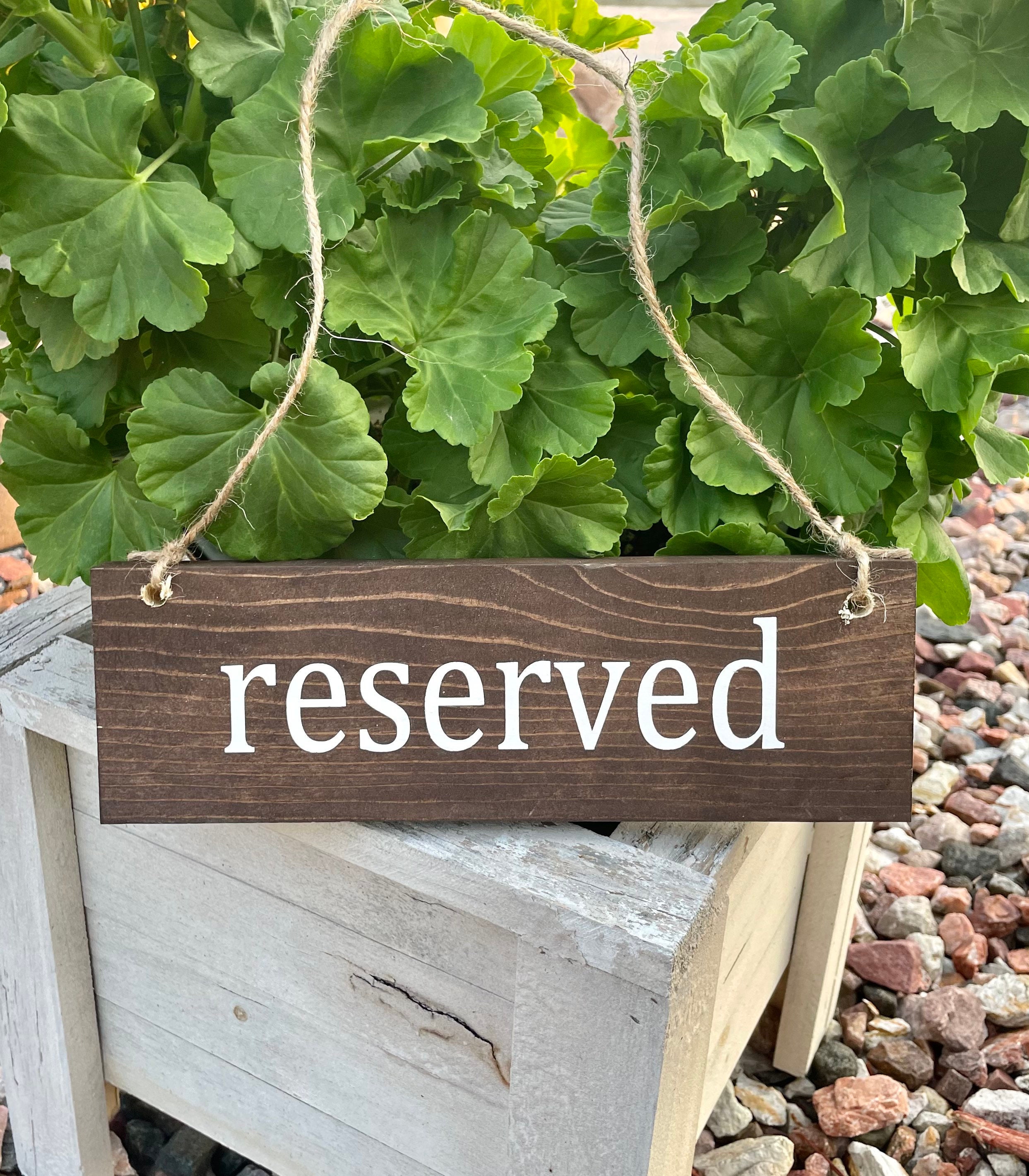 Reserved Row Sign Wood Wedding Signs Wedding Aisle Signs | Etsy