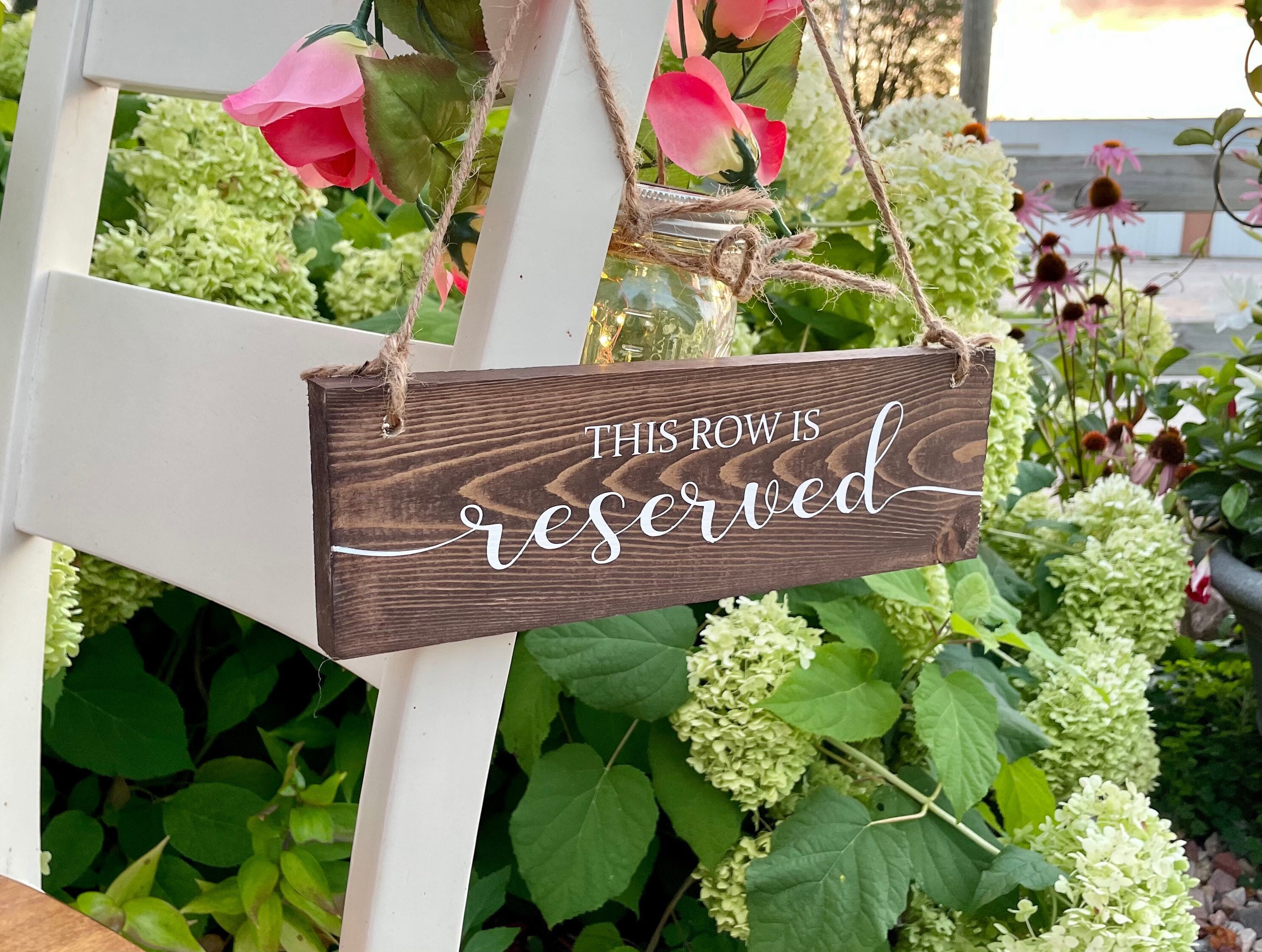 Reserved Sign Wood Wedding Signs Wedding Aisle Signs - Etsy