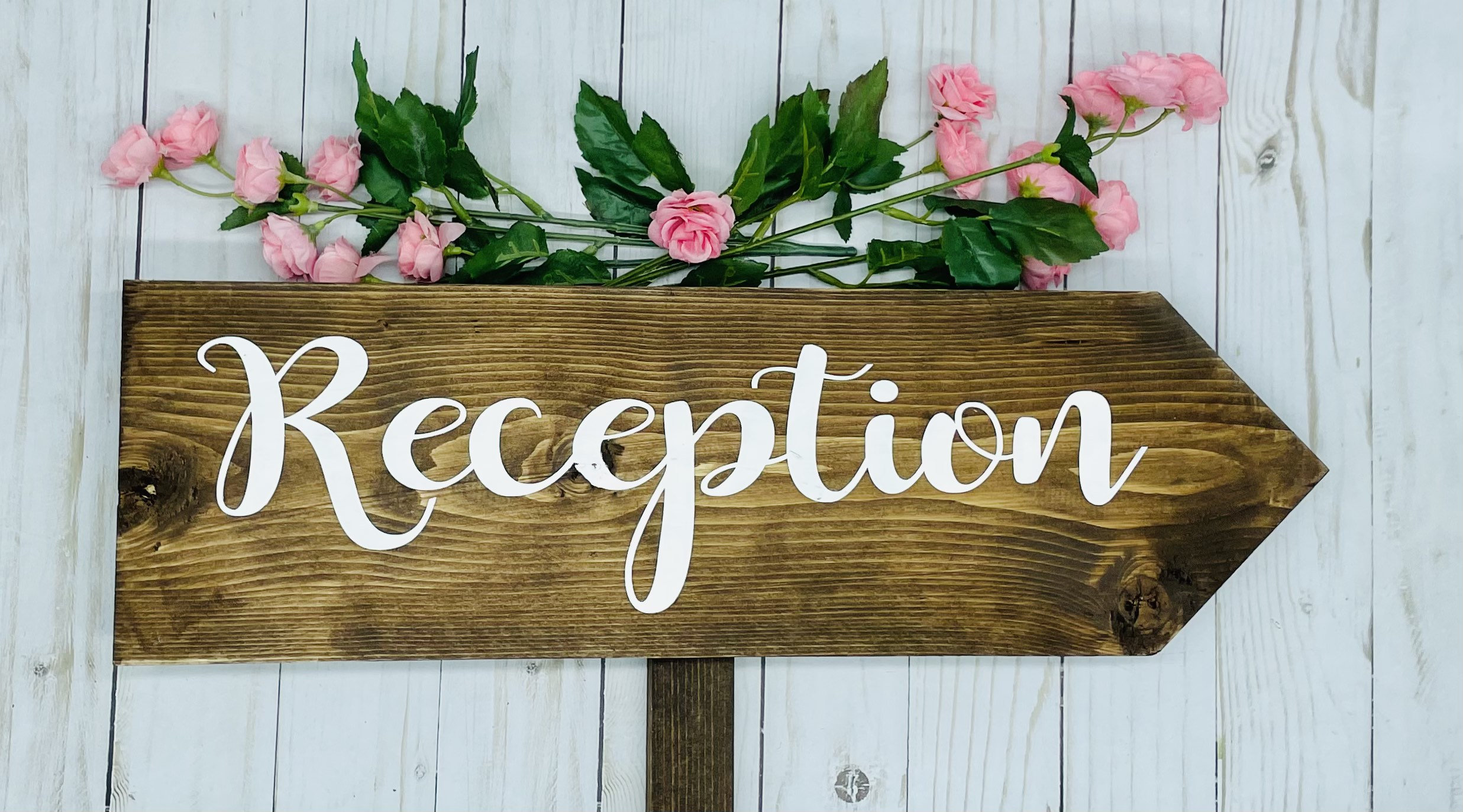 Wedding Arrow Sign Wood Wedding Signs Directional Sign - Etsy