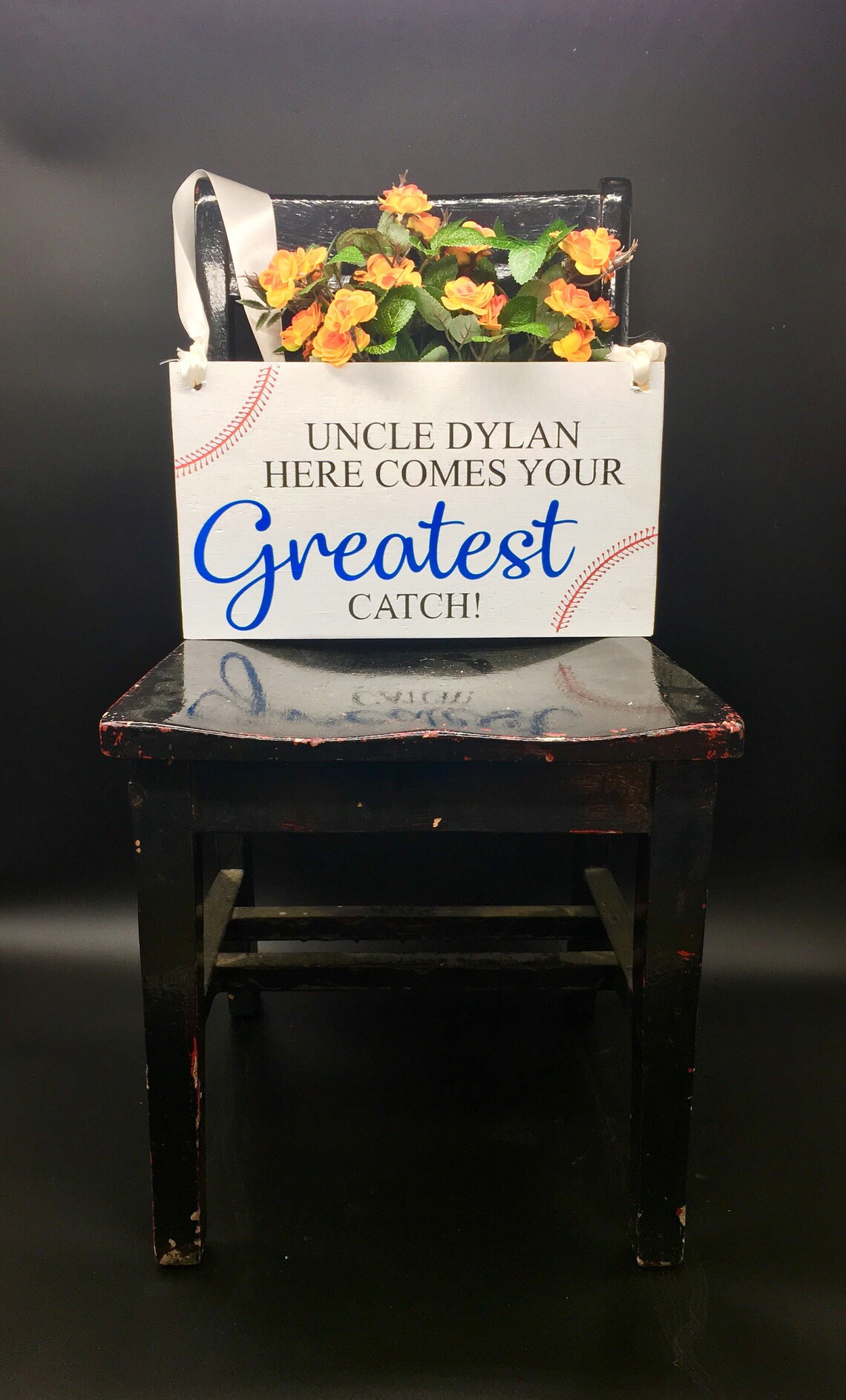 Ring Bearer Sign Uncle Sign Greatest Catch Rustic Wedding | Etsy